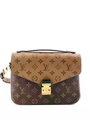 LOUIS VUITTON Pochette Metis Reverse Monogram Canvas Crossbody Bag - Brown
