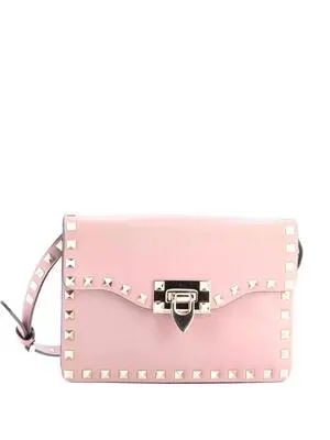 Valentino Garavani Rockstud Flip Lock Flap Bag - Pink