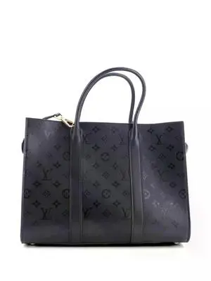 LOUIS VUITTON Monogram Leather Gm Tote Bag - Black