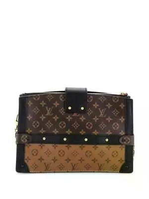 LOUIS VUITTON Trunk Reverse Monogram Canvas Clutch Bag - Brown