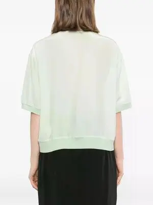 Versace Embroidered Short Sleeve Shirt - Green