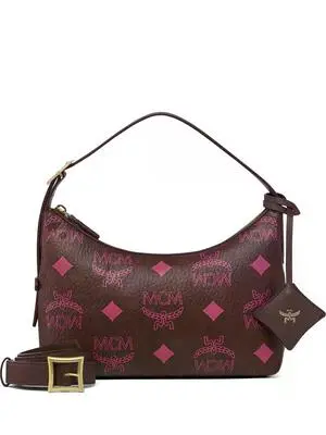 Mcm Maxi Visetos Arn Shoulder Bag - Brown