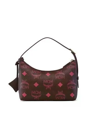 Mcm Maxi Visetos Arn Shoulder Bag - Brown