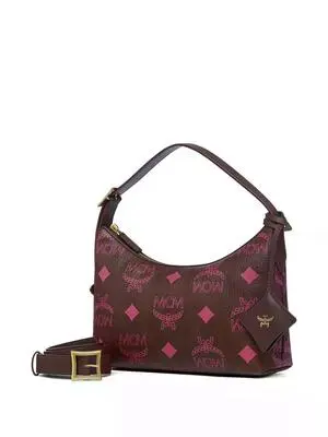Mcm Maxi Visetos Arn Shoulder Bag - Brown