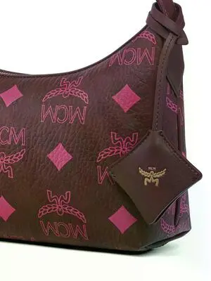 Mcm Maxi Visetos Arn Shoulder Bag - Brown