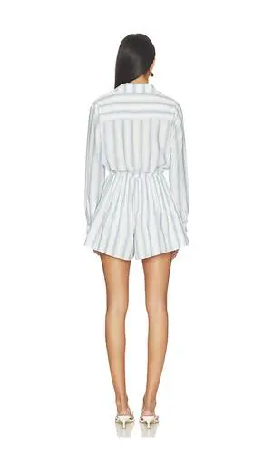 Heartloom Ambroise Button-up Striped Romper