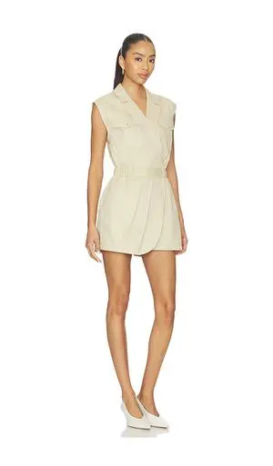 Central Park West Goldie Trench Detail Romper