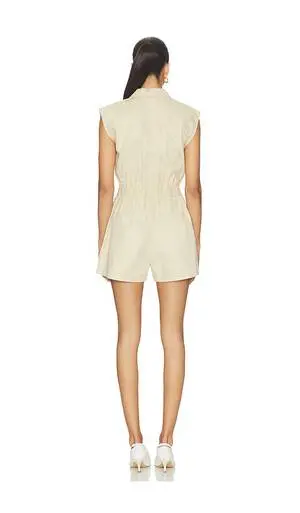 Central Park West Goldie Trench Detail Romper