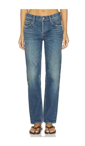 Moussy Vintage Hadley Straight Low Rise Jeans