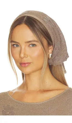 ASTA RESORT X Pointelle Bandanna In Taupe - Cedar