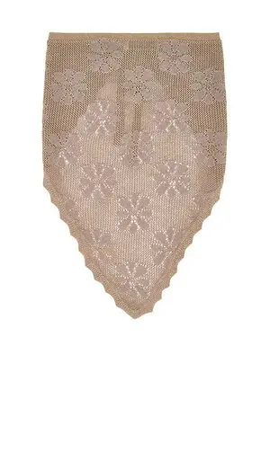 ASTA RESORT X Pointelle Bandanna In Taupe