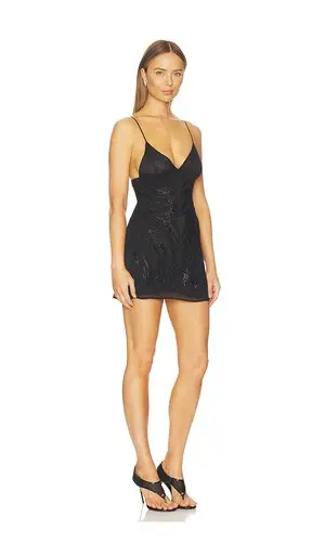 Blumarine Ember Embellished Mini Dress