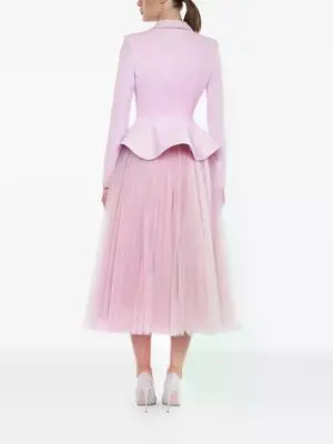 ARAFTU Peplum Tulle-skirt Dress - Pink