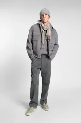 BOSS Herringbone Virgin Wool Sweater