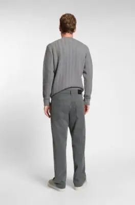BOSS Herringbone Virgin Wool Sweater