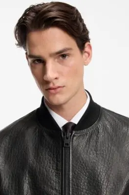 Hugo Patterned-leather Regular Fit Jacket