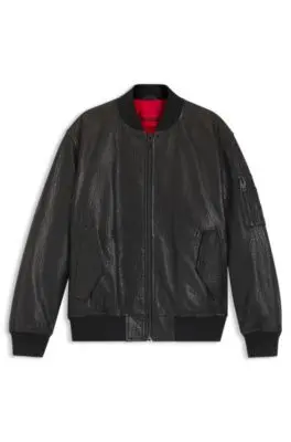 Hugo Patterned-leather Regular Fit Jacket