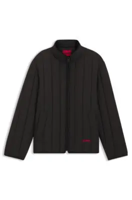 Hugo Logo-detail Quilted Jacket