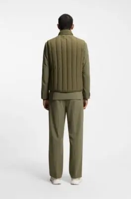 Hugo Lightweight Gilet With Vertical Quilting