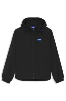 Hugo Logo-patch Windbreaker With Water-repellent Finish