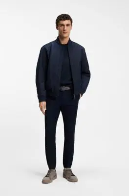 BOSS X Aston Martin Regular-fit Wing Detail Sweatshirt - Dark Blue