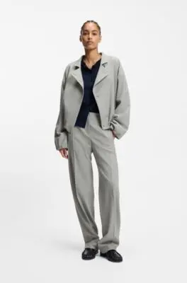 BOSS Regular-fit Sharkskin Blazer