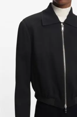 BOSS Regular-fit Crepe Blazer - Black