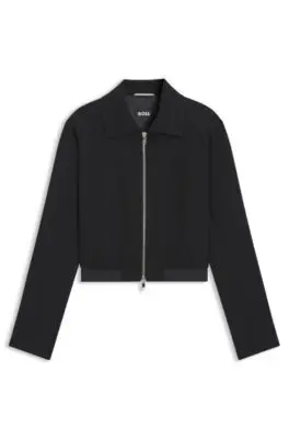 BOSS Regular-fit Crepe Blazer - Black