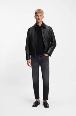 BOSS Nappa-leather Regular Fit Jacket