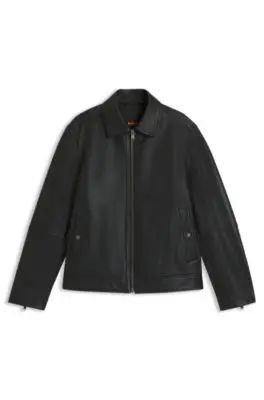 BOSS Nappa-leather Regular Fit Jacket