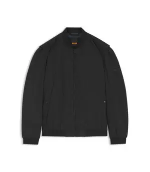 BOSS Water-repellent Bomber Jacket - Black