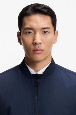 BOSS Water-repellent Bomber Jacket - Light Blue