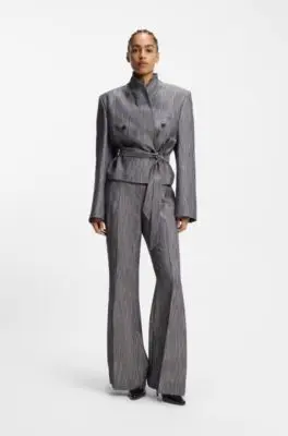 BOSS Regular-fit Melange Denim Blazer
