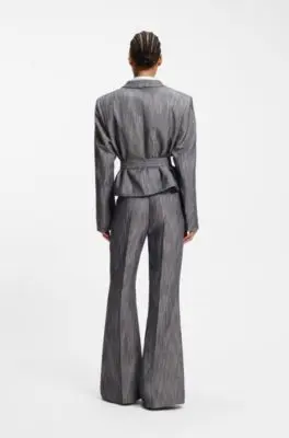 BOSS Regular-fit Melange Denim Blazer