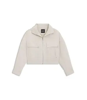 BOSS Relaxed-fit Cotton-linen Twill Blazer