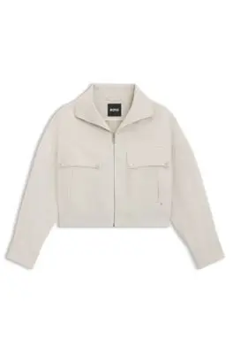 BOSS Relaxed-fit Cotton-linen Twill Blazer