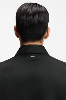 BOSS Micro-monogram Jacket With Water-repellent Finish