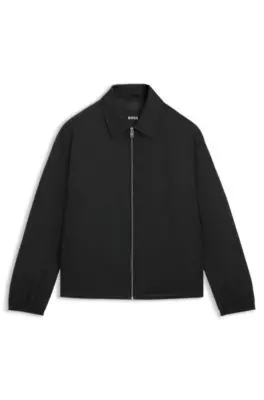 BOSS Micro-monogram Jacket With Water-repellent Finish