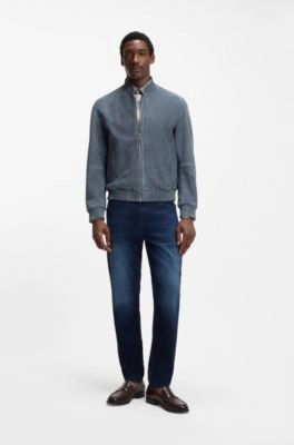 BOSS Regular-fit Suede Jacket