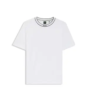 BOSS Cotton T-shirt With Logo Crew Neck