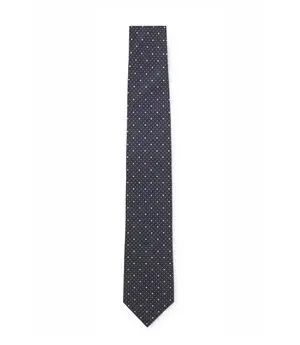 BOSS BOSS Italian-Made Silk Neck Tie Dark Blue