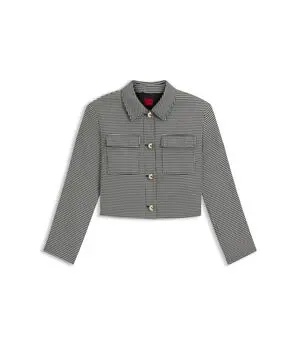 Hugo Relaxed-fit Cropped Blazer