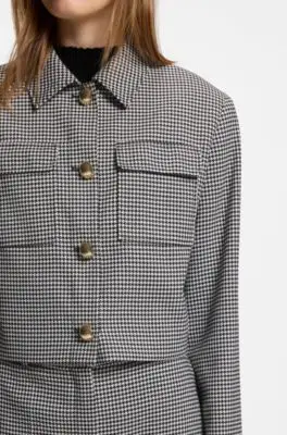 Hugo Relaxed-fit Cropped Blazer