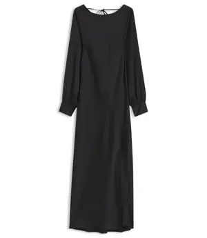 Hugo Satin Maxi Dress With Waterfall Back