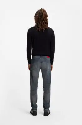 Hugo Ash Extra-slim Fit Stretch Jeans - Blue