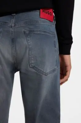 Hugo Ash Extra-slim Fit Stretch Jeans - Blue