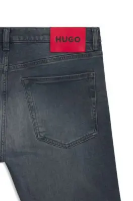 Hugo Ash Extra-slim Fit Stretch Jeans - Blue
