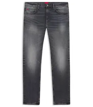 Hugo Slim-fit Stretch Denim Jeans - Grey