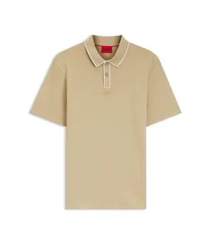 Hugo Cotton Polo Shirt - Beige