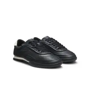 BOSS Emed-logo Leather Trainers